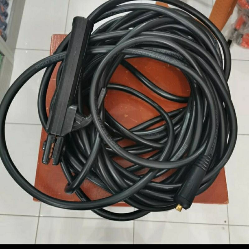 Jual Kabel Las Set 15 Meter plus Tang Las 25 mm welding cable kabel ...