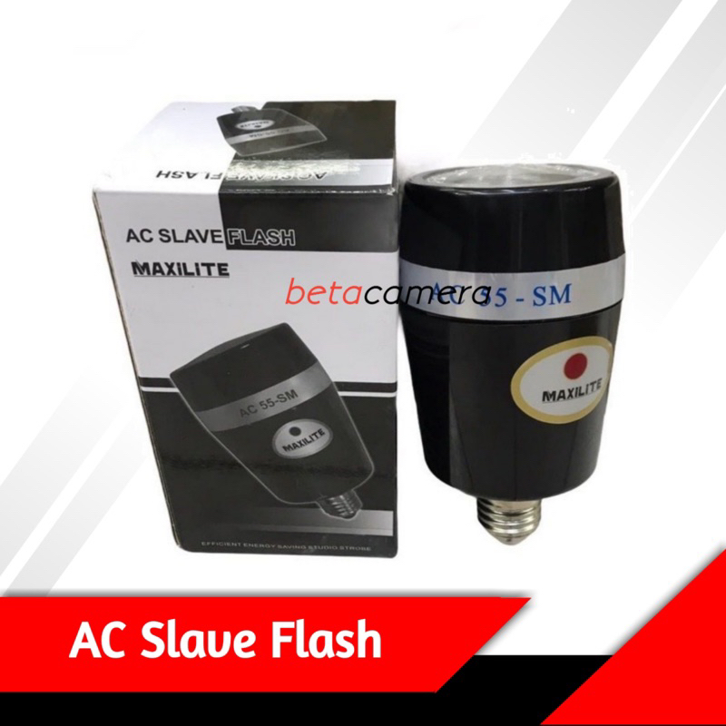 Jual Lampu AC Slave Flash Maxilite AC 55-SM / Lampu Flash Studio foto ...