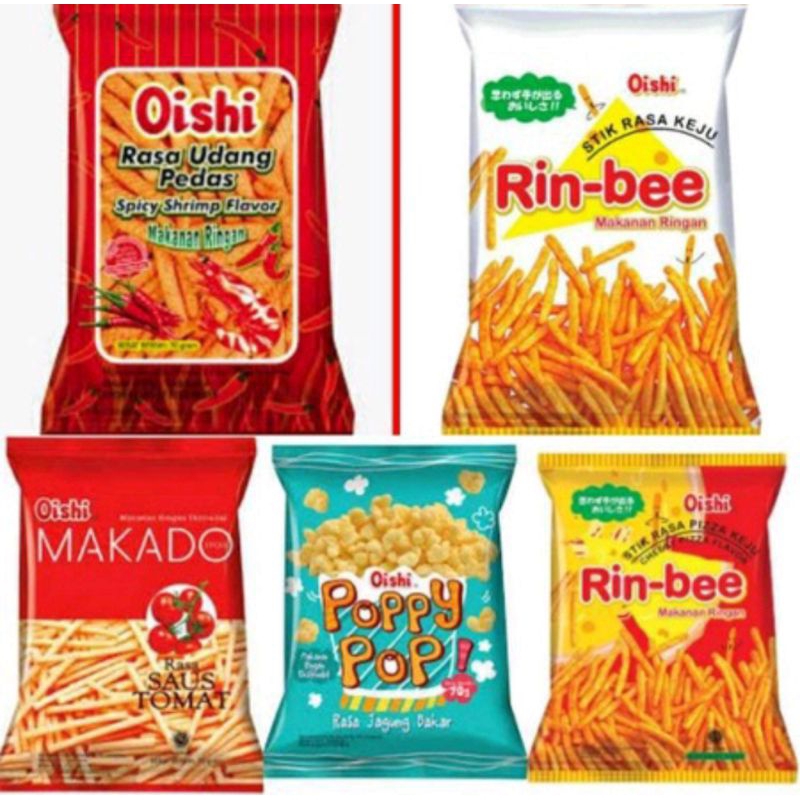 Jual OISHI SNACK RINBEE / OISHI UDANG 60gr | Shopee Indonesia