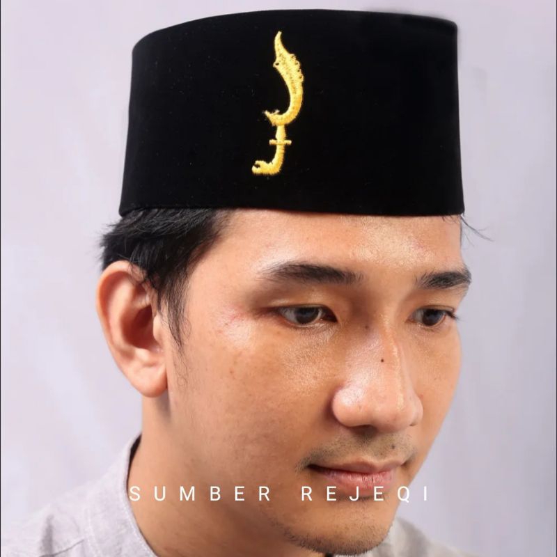 Jual Songkok Hitam logo KUJANG Songkok hitam nasional Songkok Hitam ...