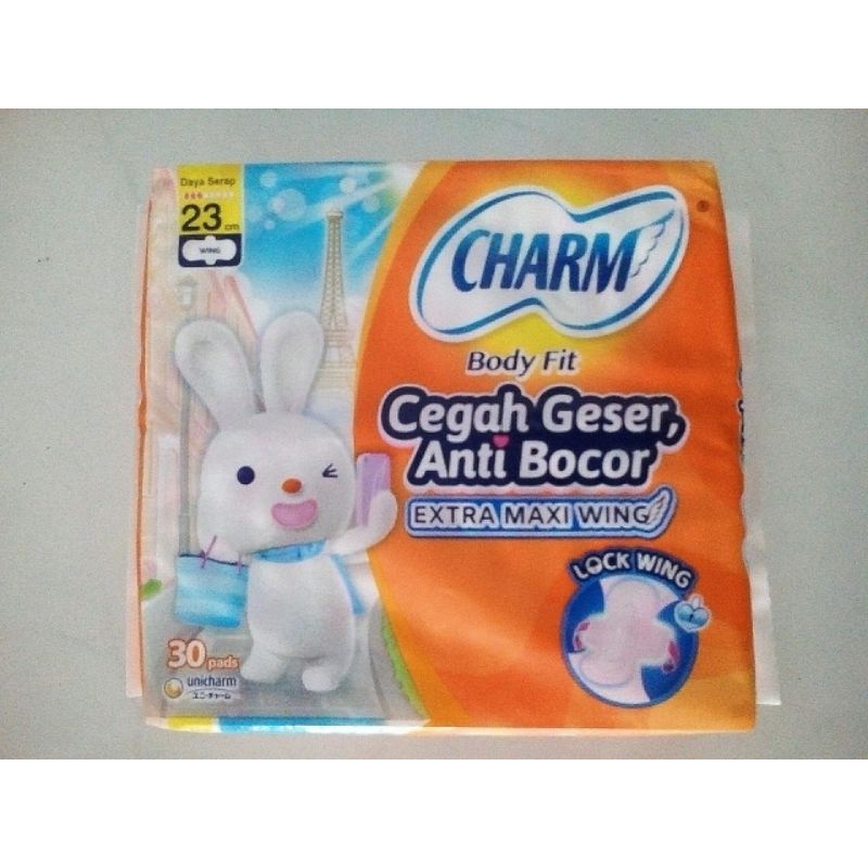 Jual Charm Body Fit 23cm Extra Maxi Wing 30 pads | Shopee Indonesia