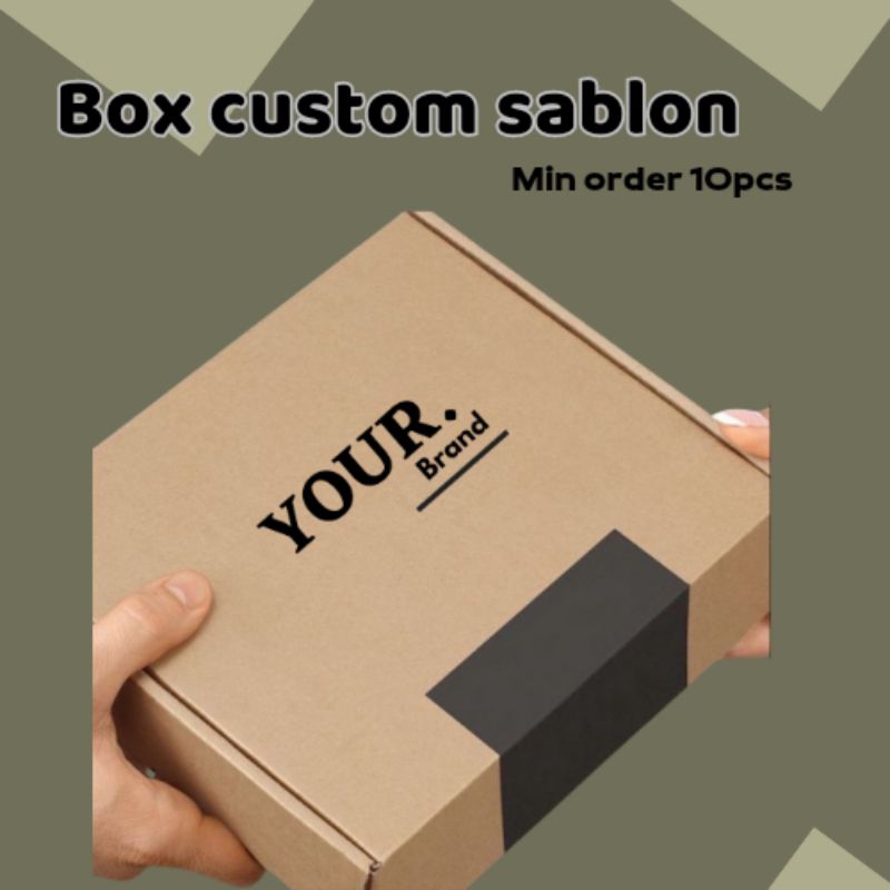 Jual Box sablon | Box custom logo | Box Hampers custom | Shopee Indonesia
