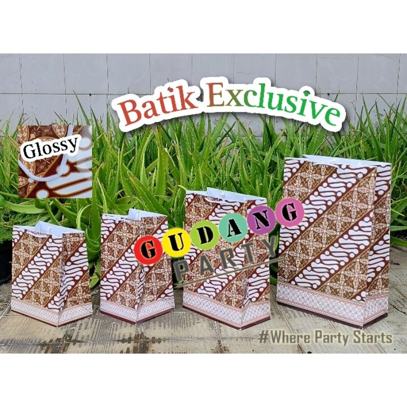 Jual PaperBag Batik Exclusive/Paperbag Batik Glossy Tebal/Paperbag ...