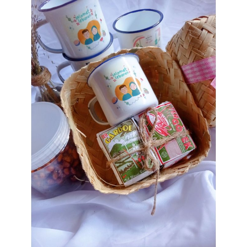 Jual (READY STOCK) Hampers lebaran,hampers mug enamel, lebaran, hampers ...
