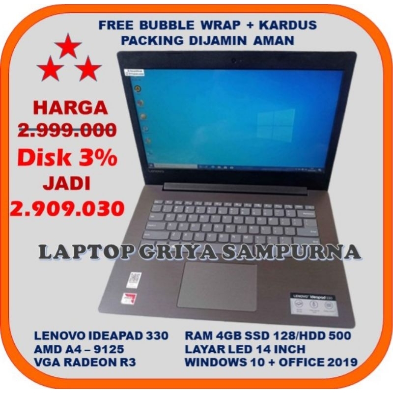 Jual Laptop Lenovo AMD A9 VGA Radeon R5 | Shopee Indonesia