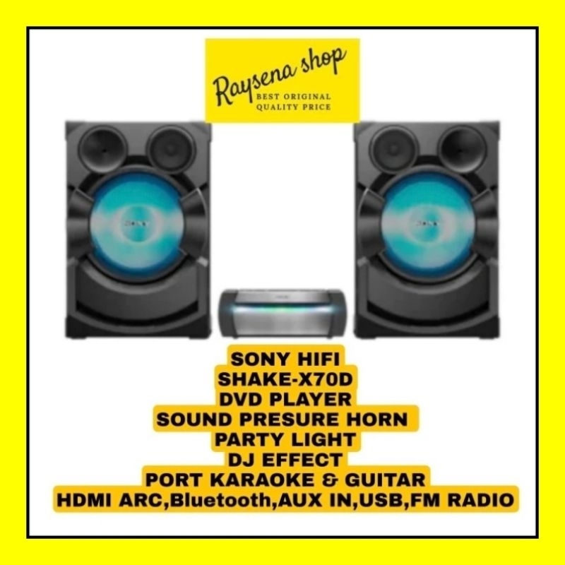 Jual SONY SHAKE X70D / SHAKE-X70D HIFI SPEAKER KARAOKE | Shopee Indonesia