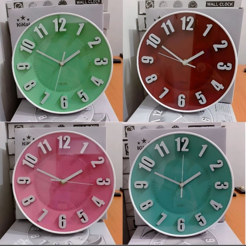 Jual Jam dinding polos KIKAI 9628 minimalis diameter 28cm | Shopee ...