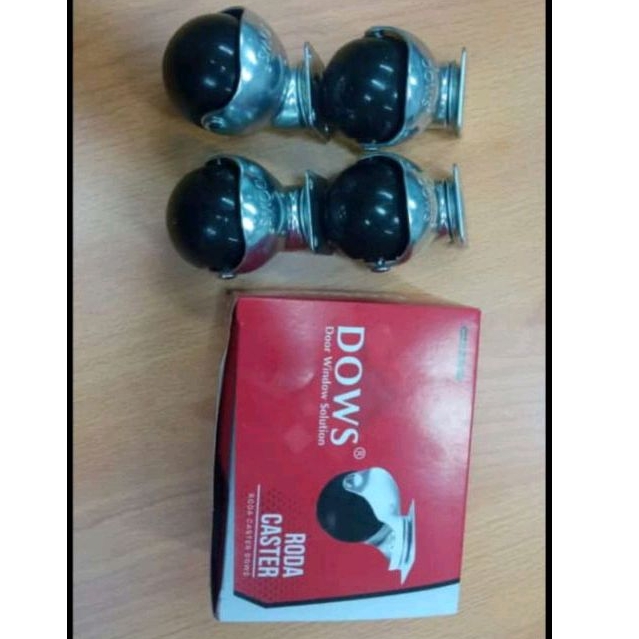 Jual Roda Caster Bulat Hitam 2" / Roda Caster DOWS / Roda Etalase ...