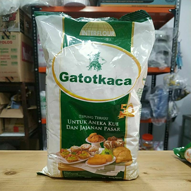 Jual Tepung Terigu Gatot Kaca 1kg interflour | Shopee Indonesia
