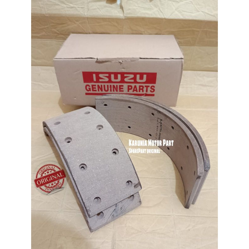 Jual brake lining atau kampas rem isuzu Nkr66 / Nkr71 /Nmr71 Set ...