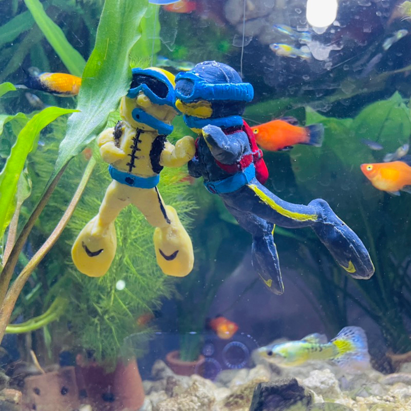 Jual Hiasan Aquarium Penyelam Melayang / Mainan Ikan Hias | Shopee ...