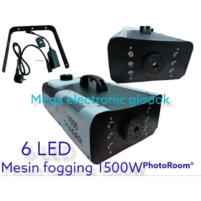 Jual mesin fogging panggung 6 led 1500watt | Shopee Indonesia