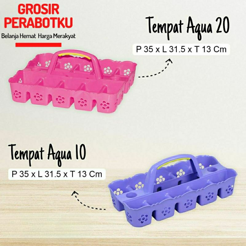 Jual Rak Aqua Gelas dengan Lubang Sedotan Isi 10 & Isi 20 Lubang Rak ...