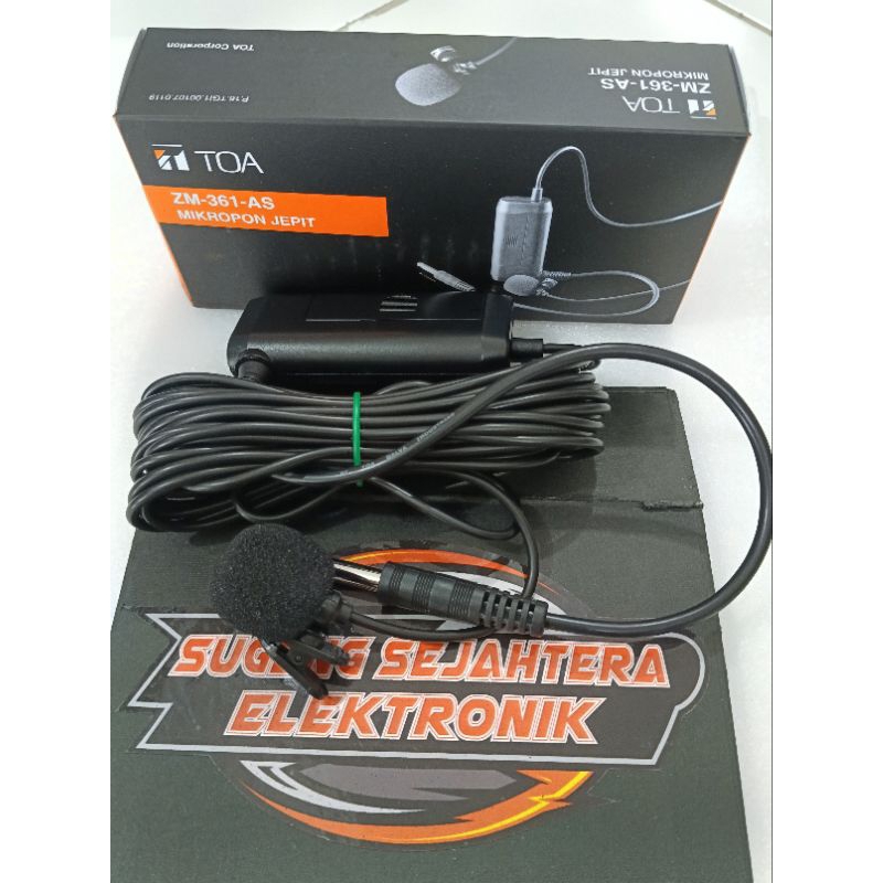Jual Mic toa jepit / mic buat Imam masjid kondesor panjang kabel 7M ...