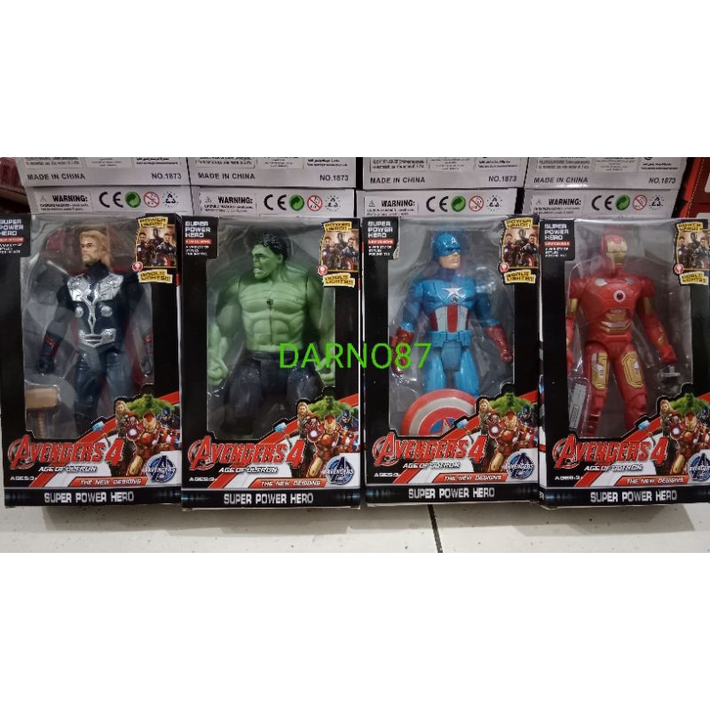Jual MAINAN KOLEKSI FIGURES AVENGERS UKURAN 18 CM | Shopee Indonesia