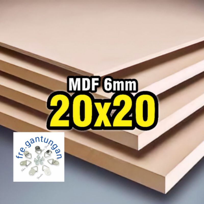 Jual PAPAN MDF murah ukuran 20x20 tebal 6ml | Shopee Indonesia
