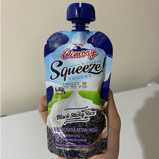 Jual CIMORY Yogurt Squeeze Black Sticky Rice Pouch 120gr | Shopee Indonesia