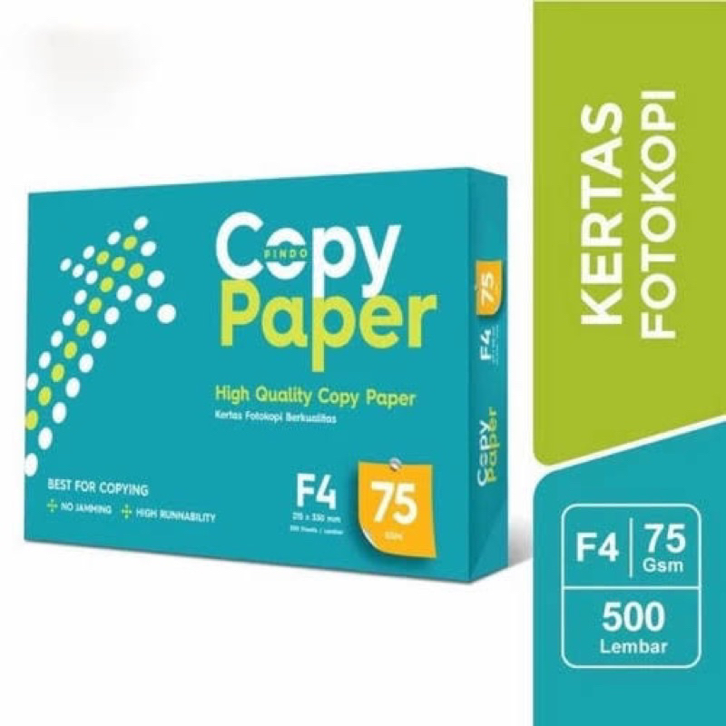 Jual KERTAS COPY PAPER / EPAPER 75GRAM UKURAN F4 dan A4 | Shopee Indonesia