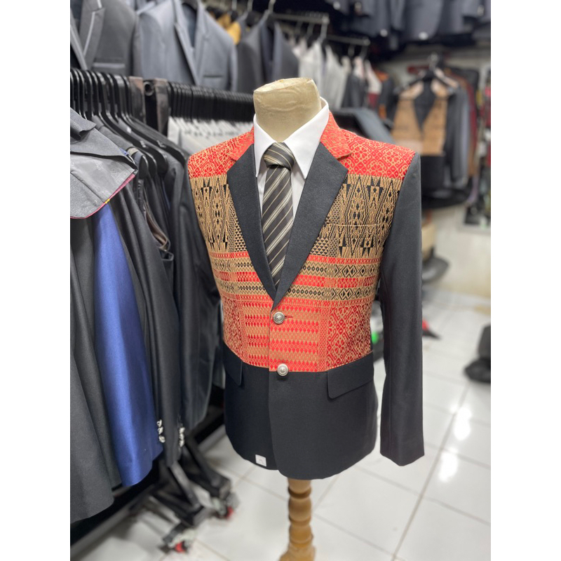 Jual JAS PRIA /JAS KOMBINASI ULOS /JAS WEDDING /JAS FORMAL / JAS ULOS ...