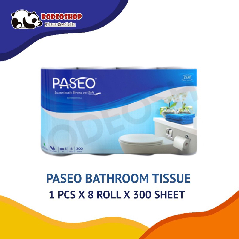 Jual Paseo Elegant Tissue Toilet 300 Sheet - 8 Roll | Shopee Indonesia