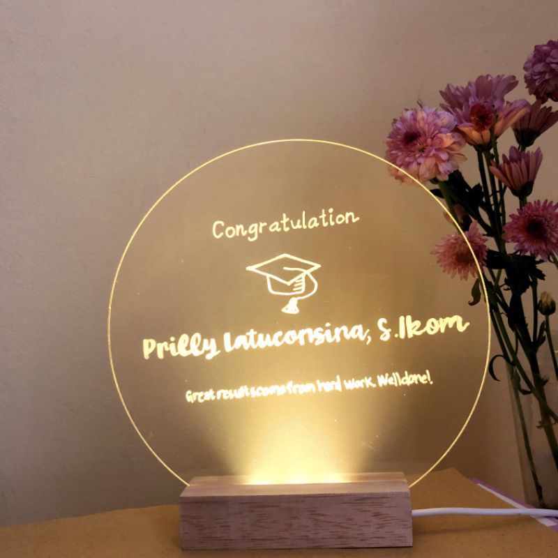 Jual Akrilik Lettering Ucapan Akrilik Gift Hadiah Ulang Tahun Hadiah ...