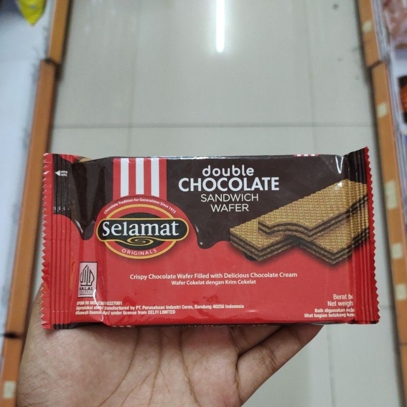 Jual Selamat Double Chocolate Wafer 45gr | Shopee Indonesia