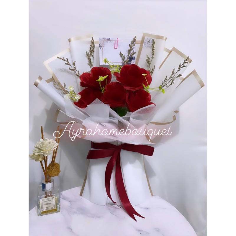 Jual [5 BUNGA] Bouquet Bunga Flower Artificial Palsu Buket Bunga Kado ...
