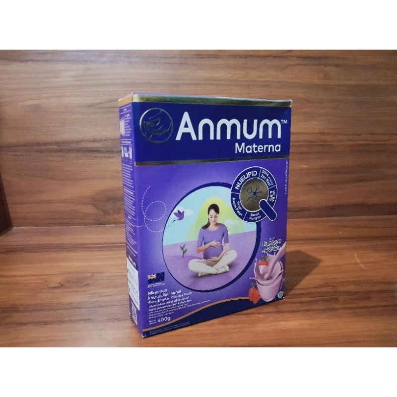 Jual ANMUM MATERNA SUSU IBU HAMIL RASA COKLAT, STRAWBERRY & VANILA 400G ...