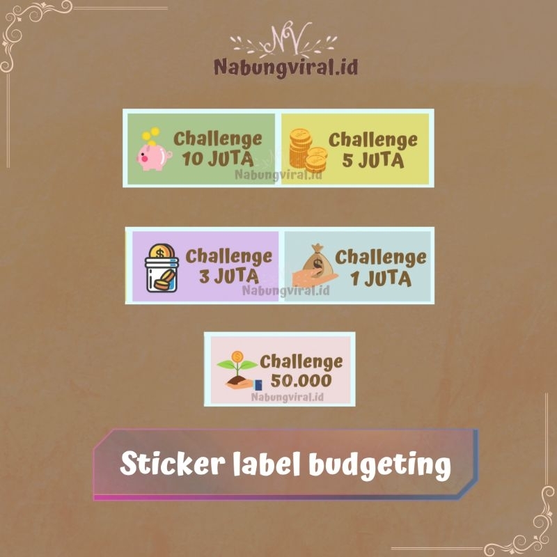 Jual STIKER BUDGETING / STIKER DOMPET KEUANGAN / STIKER DOMPET PINTAR ...