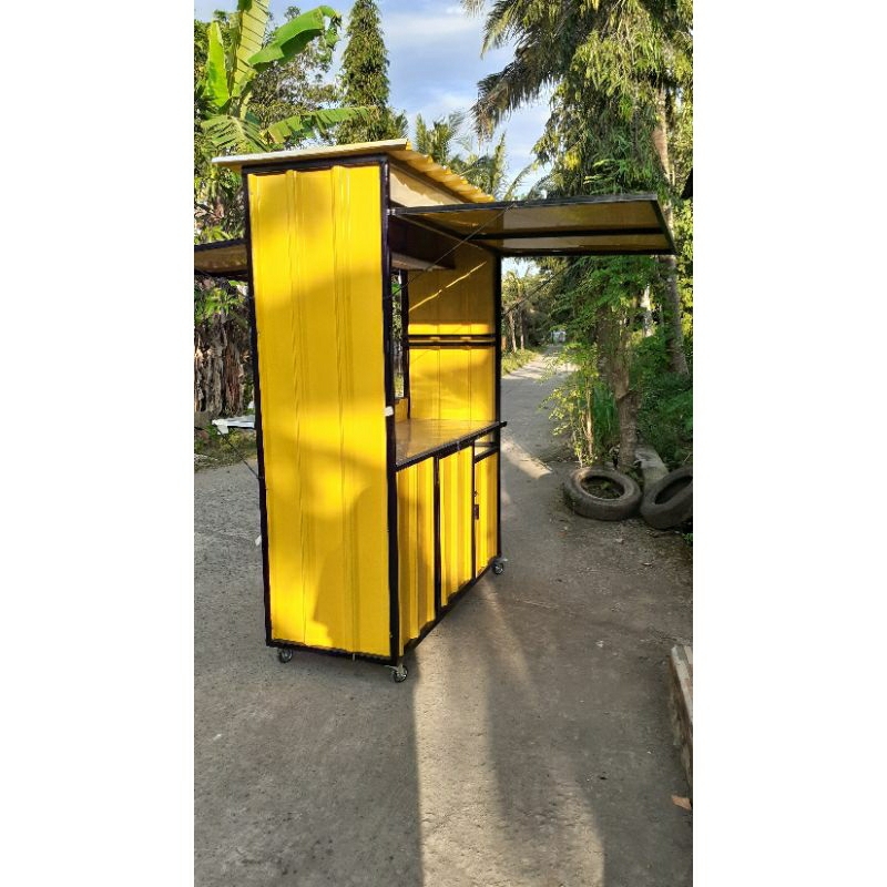 Jual Gerobak besi / gerobak aneka minuman / gerobak es boba / gerobak ...