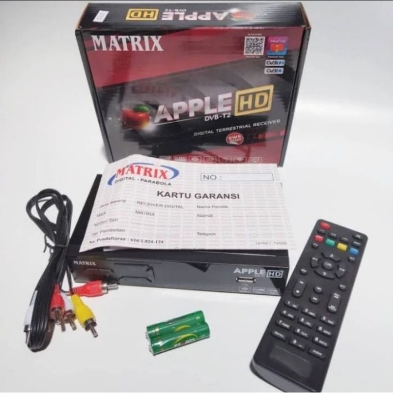 Jual STB Set top box Matrix Set up box Mtrix Apple DVBT2 HD TV Digital ...