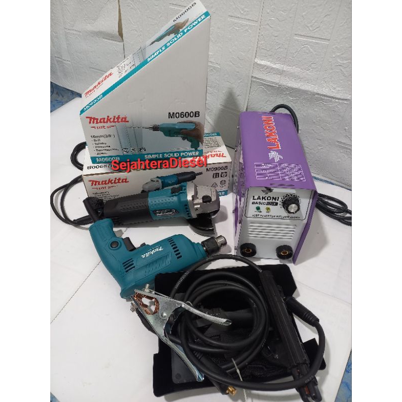 Jual Mesin Las LAKONI 450watt BASIC123&Gerindra MAKITA&Bor MAKITA 10mm ...