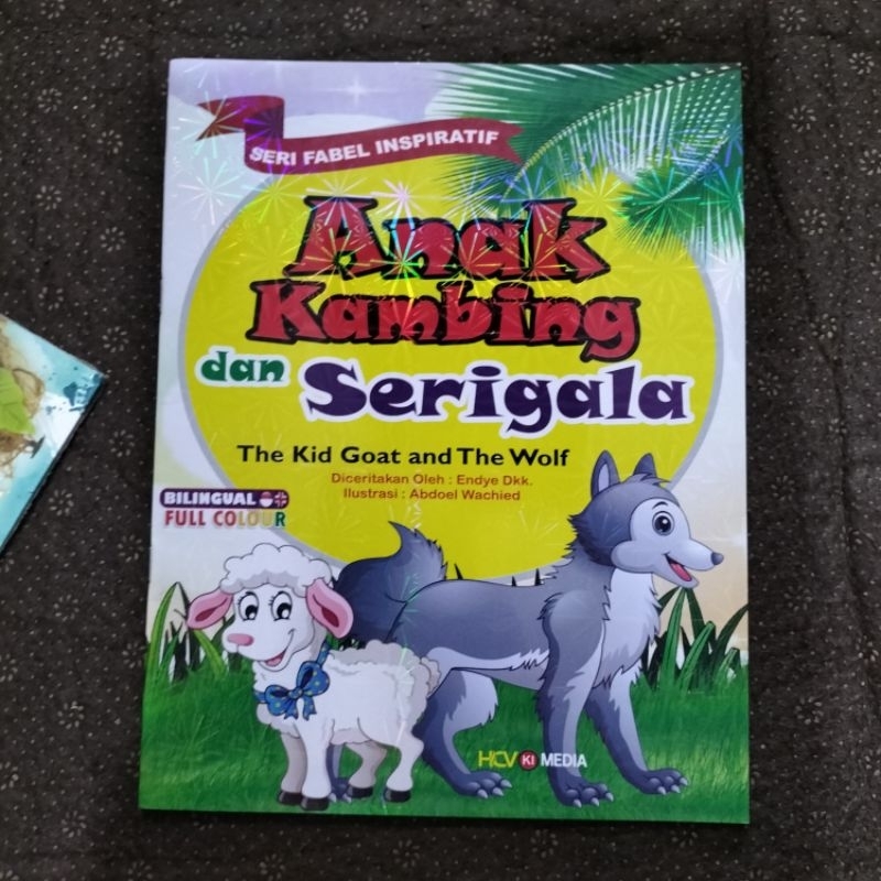 Jual BUKU FABEL CERITA ANAK DAN DONGENG BINATANG BILINGUAL FULL COLOUR ...