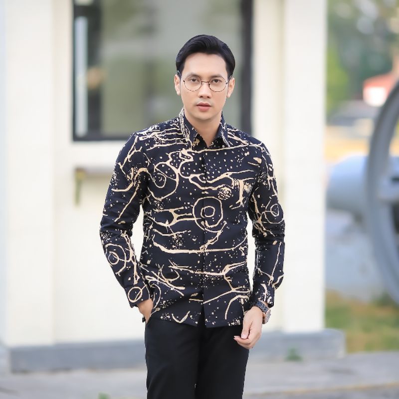 Jual BATIK BOLO DEWO Motif Akar Dewo Kemeja Baju Batik Pria Lengan ...