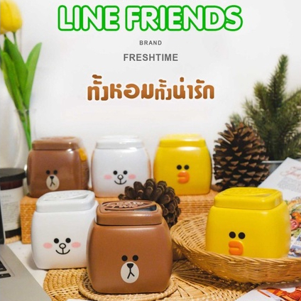 Jual Fresh Time x LINE FRIENDS Solid Air Freshener 155g Pewangi Ruangan ...
