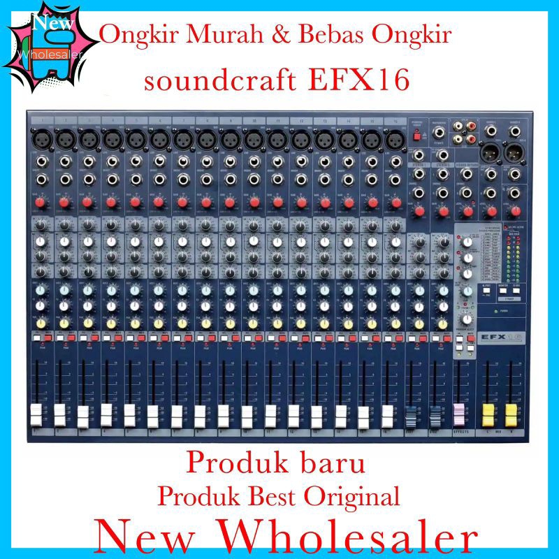 Jual Mixer Audio 16 Channel New soundcraft Efx16 New Efx perfect ...