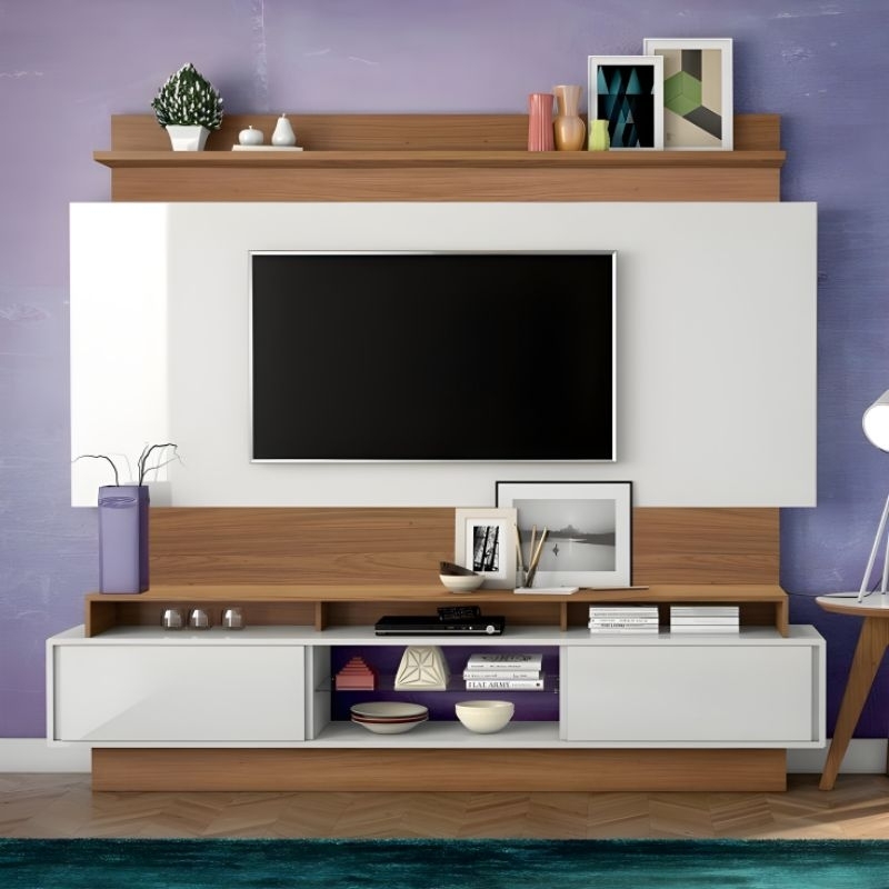 Jual Backdrop TV Murah Rak TV Minimalis Modern Bahan Multiplek | Shopee ...