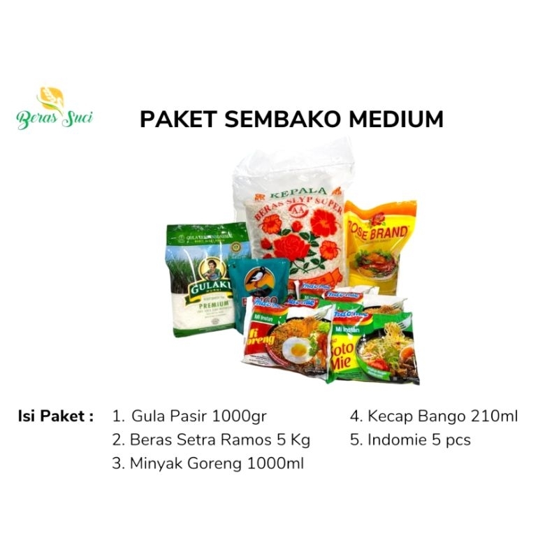 Jual Paket Sembako ( Beras Minyak Gula Indomie Kecap ) | Shopee Indonesia