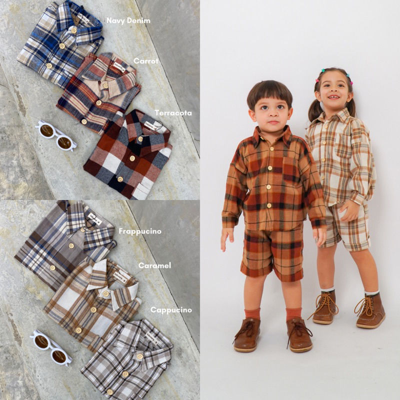 Jual KIDSWEARUP FLANNEL SHIRT HONG BANJANG - Kemeja Flannel Anak ...