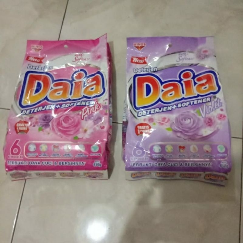 Jual daia detergent violet dan pink 800gr | Shopee Indonesia