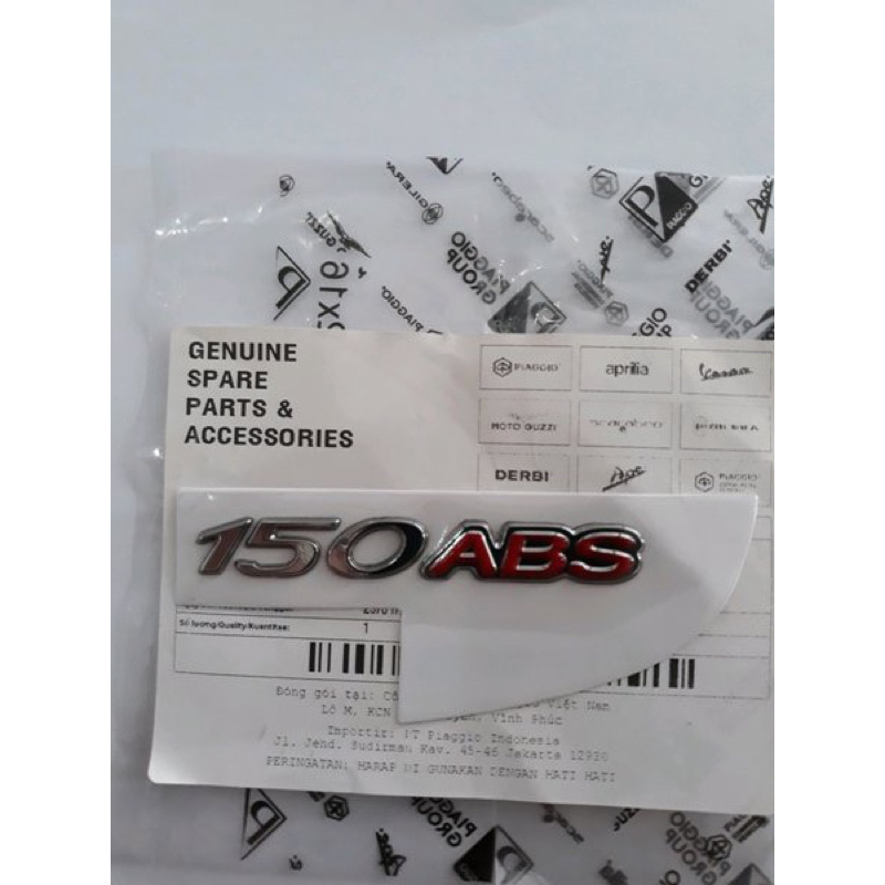 Jual Sparepart Vespa emblem sticker 150 ABS Original | Shopee Indonesia