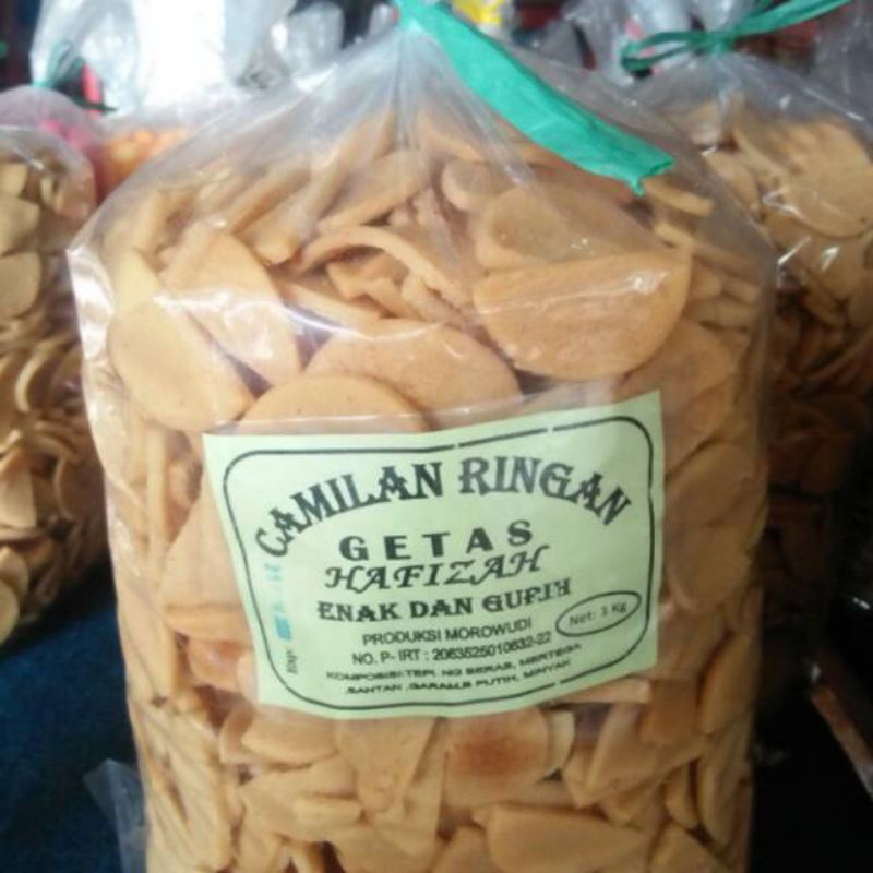 Jual [500GRAM] Keripik Getas Hafizah Renyah - 1/2kg / Kripik Beras ...