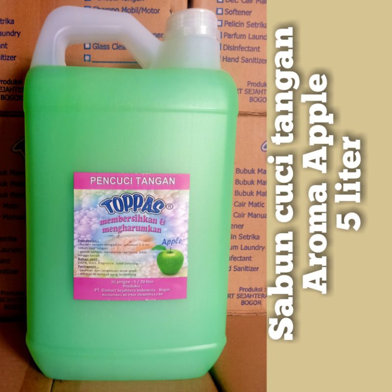 Jual Sabun Cuci Tangan 5 liter Merk Toppas / Hand Soap | Shopee Indonesia