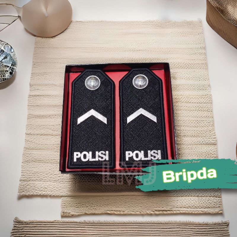 Jual pangkat pdu bripda, pangkat upacara polisi,atribut polisi, pin ...