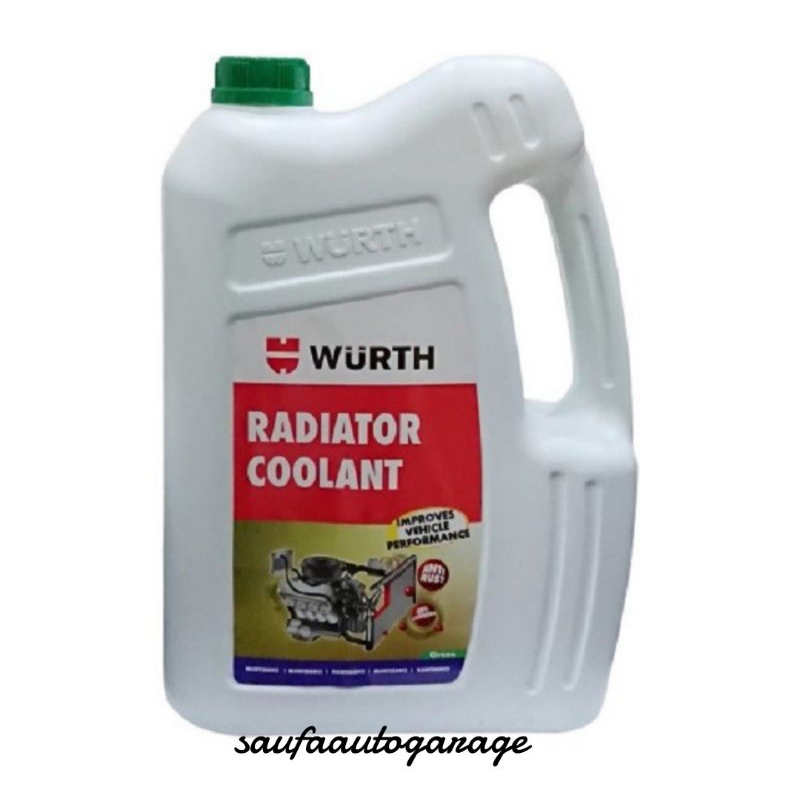 Jual Air Radiator Coolant WURTH 5 Liter Hijau | Shopee Indonesia