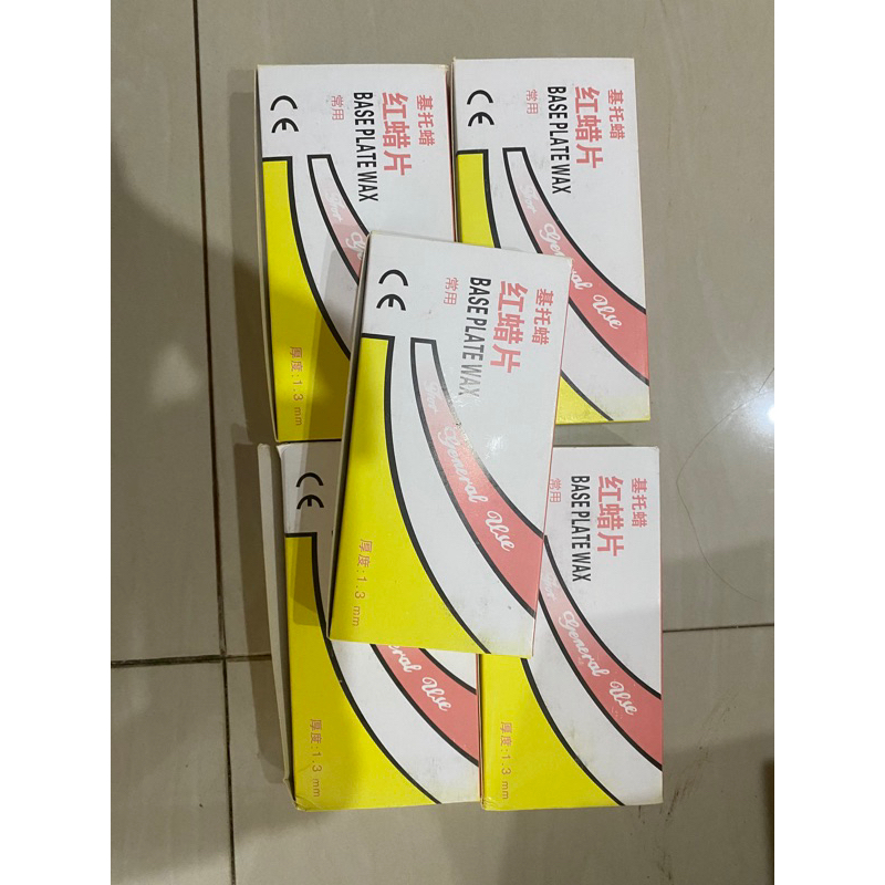 Jual Dental base plate wax merah teeth modelling wax untuk lab tekniker ...