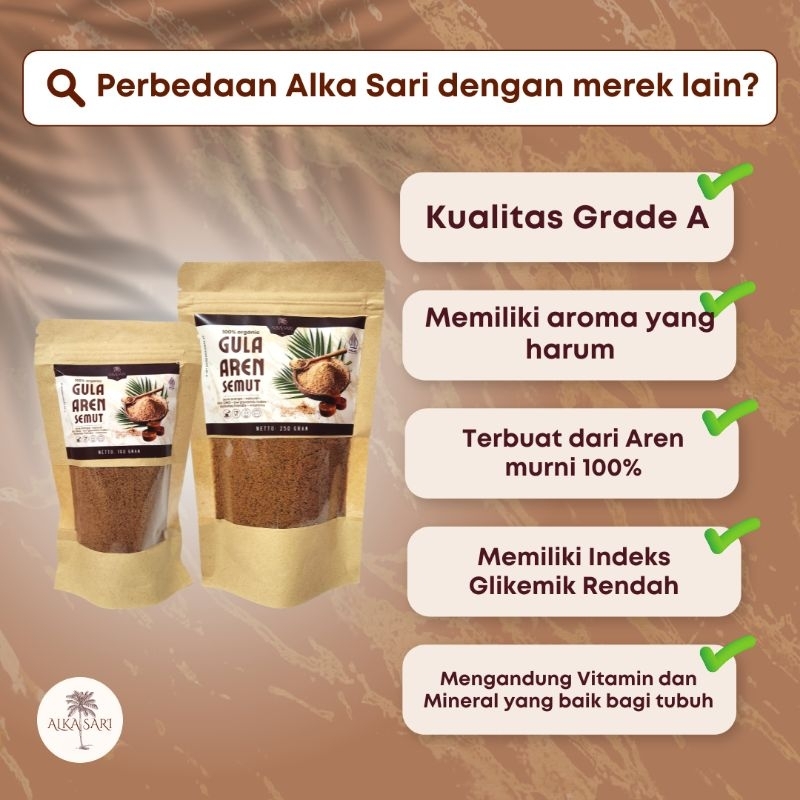 Jual Gula Aren Semut / Gula Aren Bubuk Alka Sari 100gr / 250gr | Shopee ...