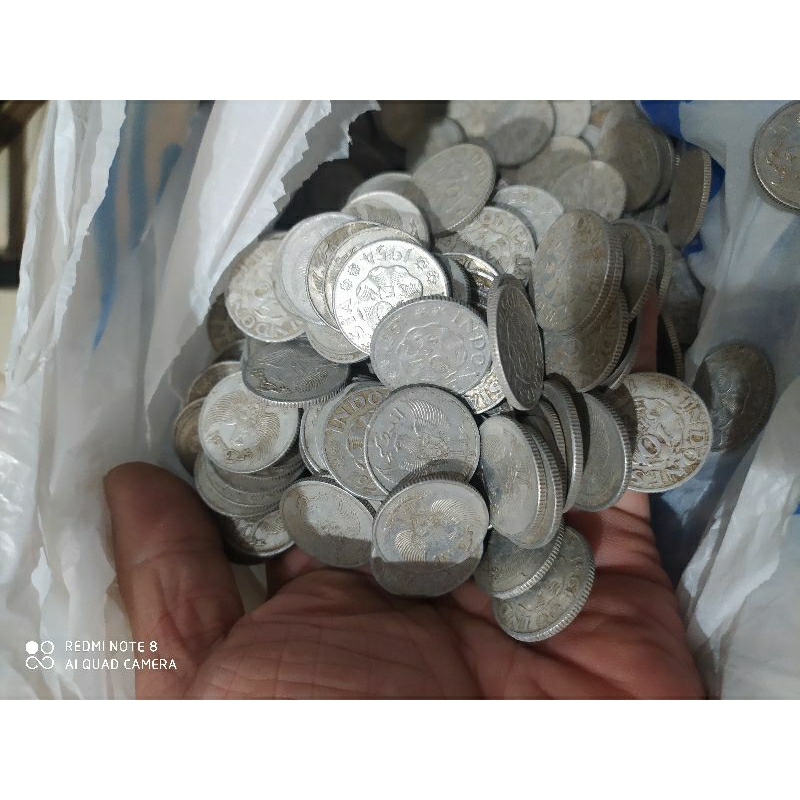 Jual per 10 keping 10 sen aluminium koin kuno indonesia asli ready | Shopee Indonesia