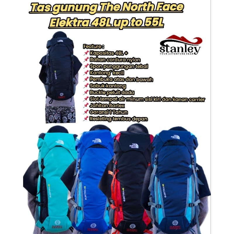 Jual Tas Gunung / Tas Carrier garansi jahit setahun Elektra 45L 45 liter 48L 48 liter up to 50L ...