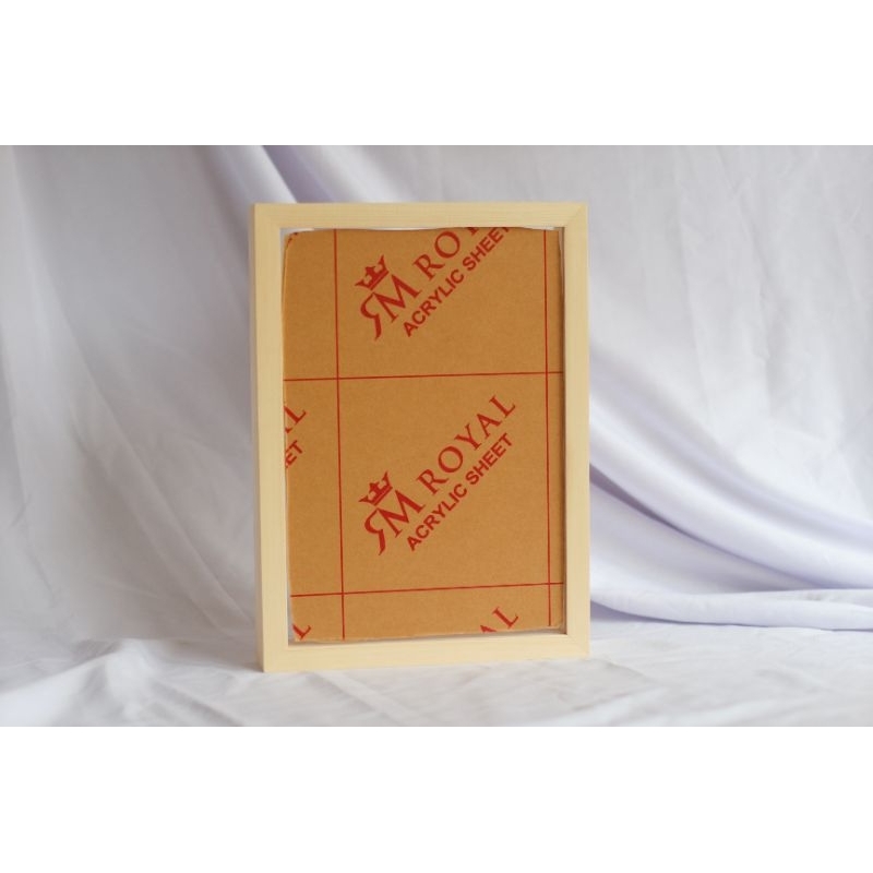 Jual Pigura frame 3D Bingkai Mahar kayu ukuran 12R 30x40 Rongga 2,5cm ...